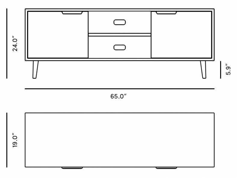 Asher TV Stand | Mid-Century Modern