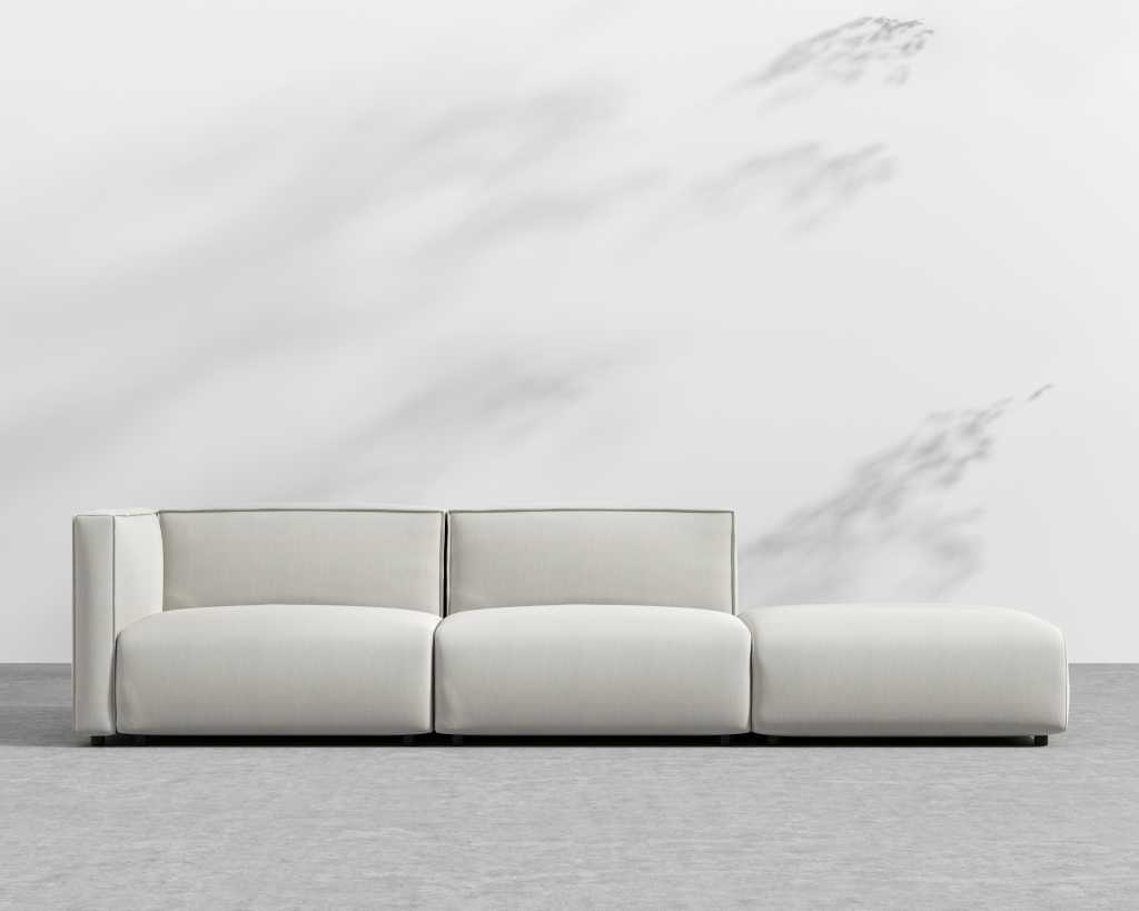Arya Outdoor Modular Sofa with Open End | Rove Concepts