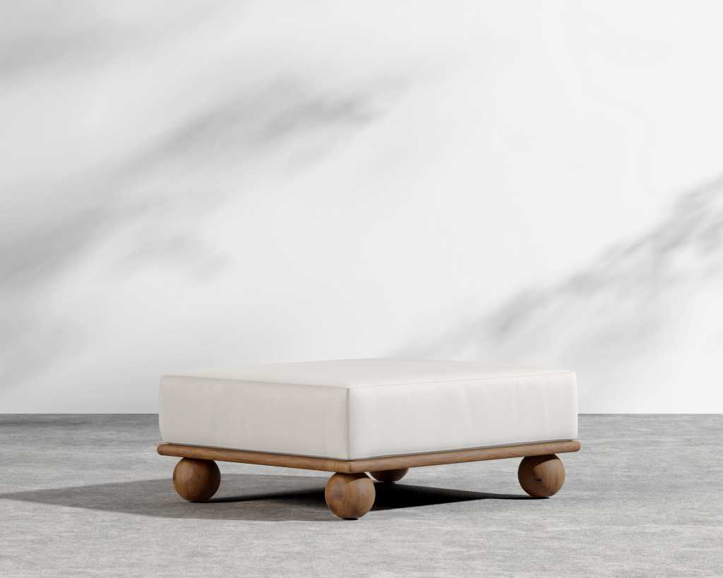 Bali Outdoor Ottoman | Rove Concepts