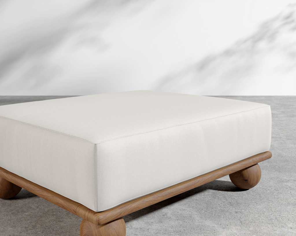 Bali Outdoor Ottoman | Rove Concepts