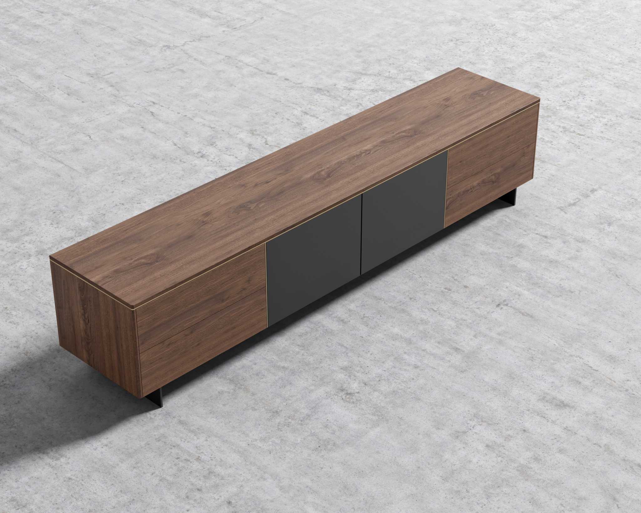 Augustus TV Stand - Walnut | Rove Concepts