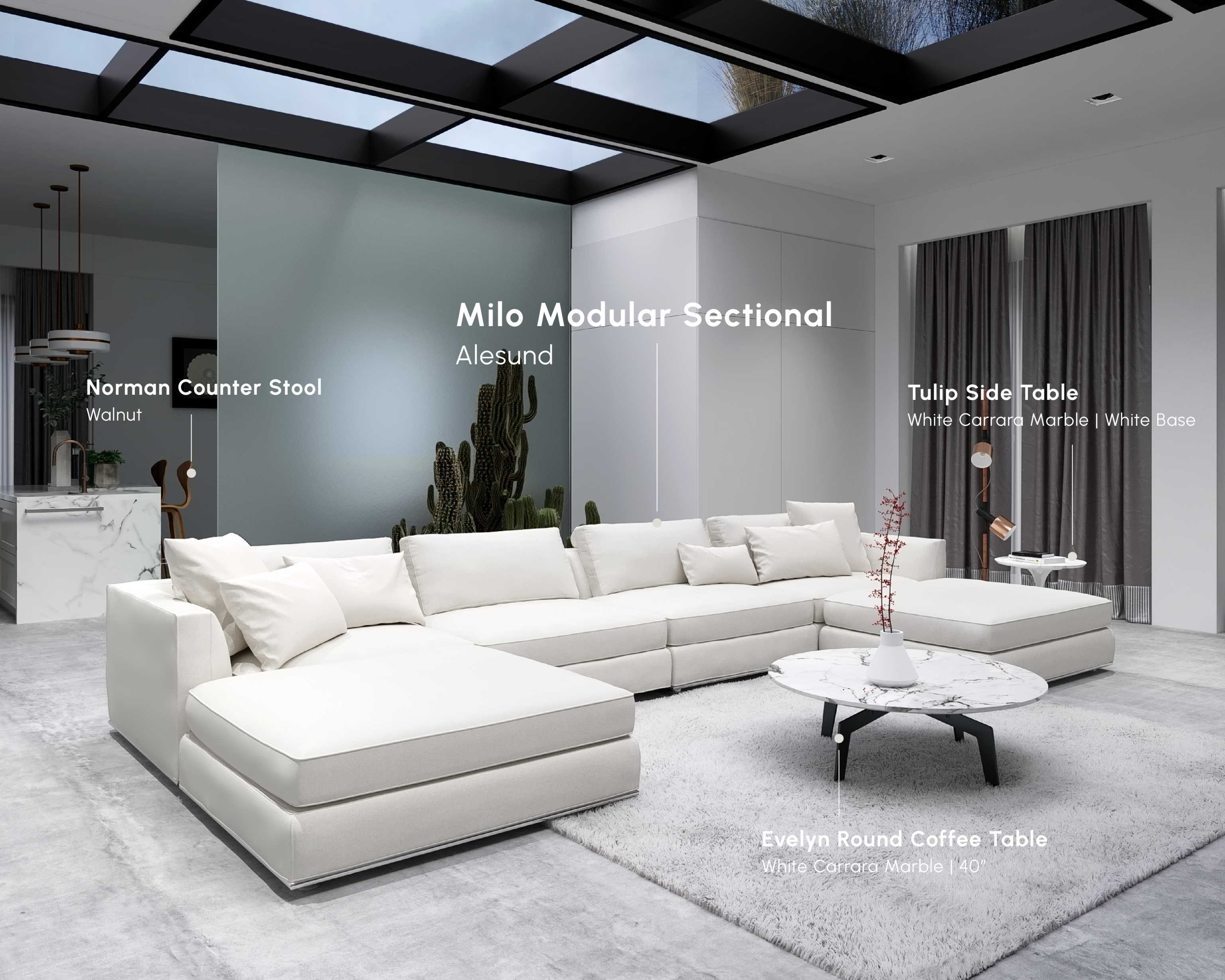 Milo Modular Sectional | Modern Modular Sectional | Rove Concepts