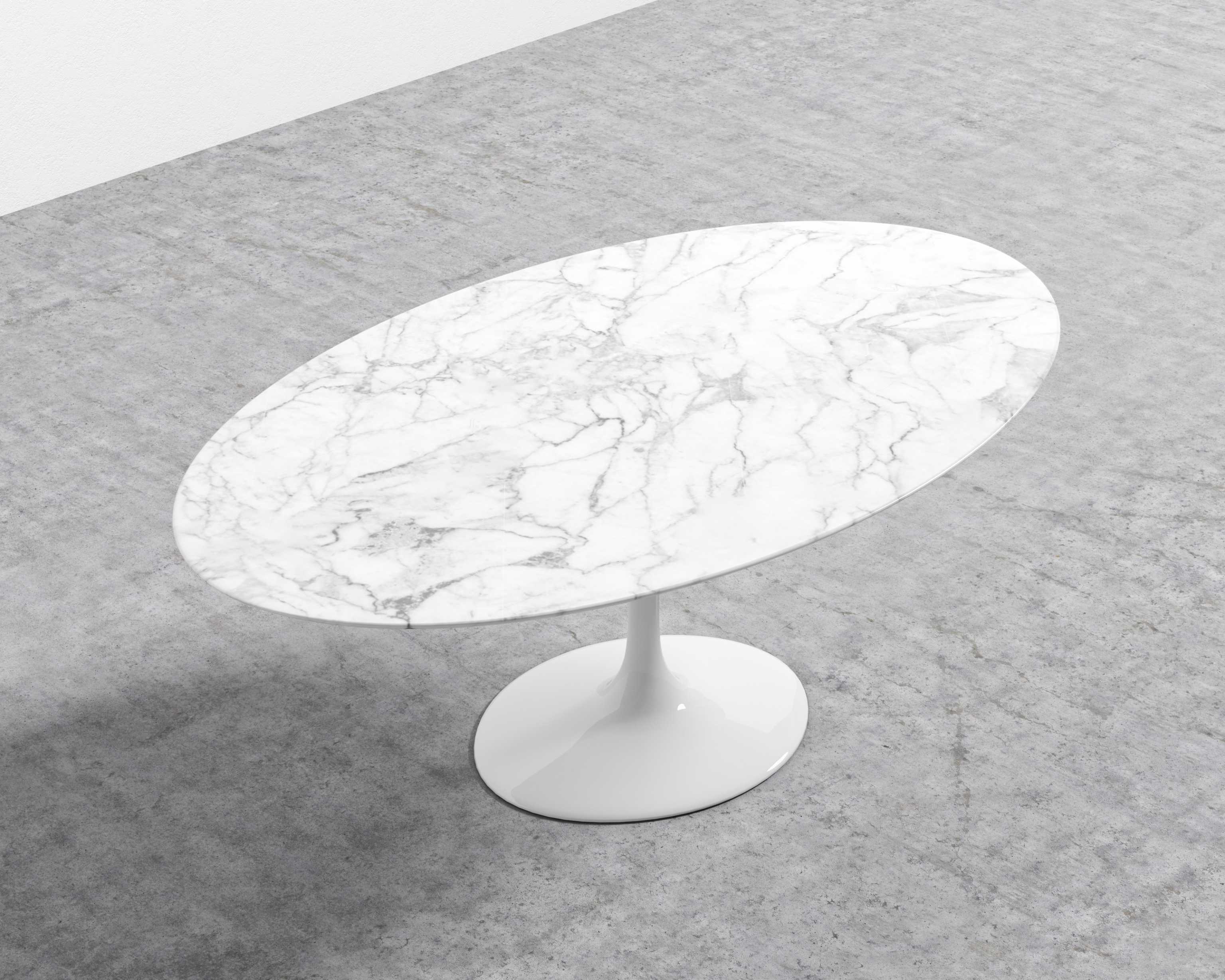 Tulip Table Oval - Marble | Reproduction | Rove Concepts
