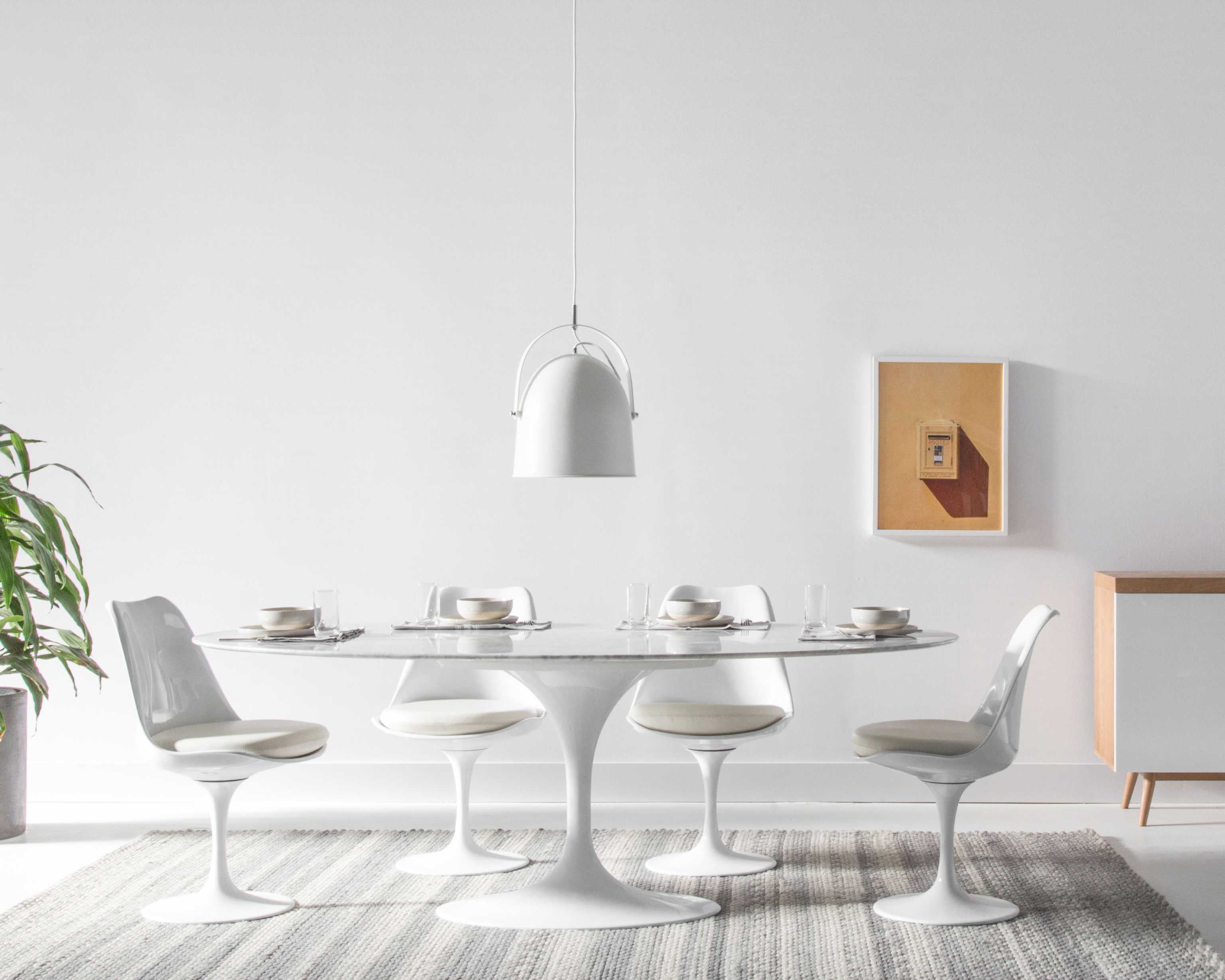 Tulip Table Oval - Marble | Reproduction | Rove Concepts