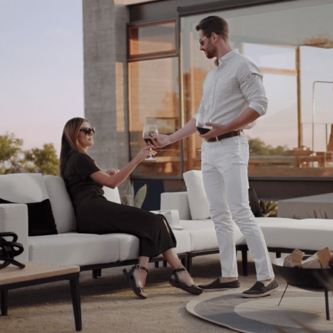 Louis Outdoor Loveseat | Rove Concepts