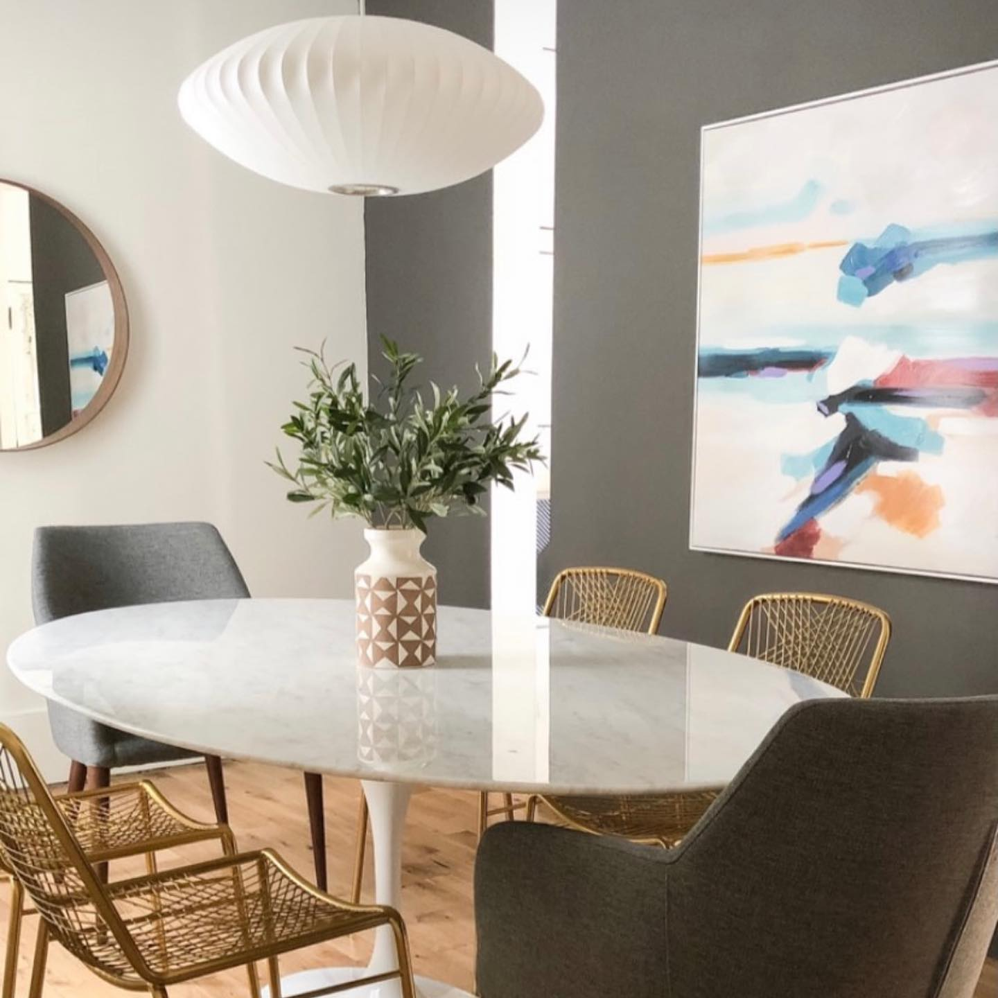 Tulip Table Oval - Marble | Reproduction | Rove Concepts