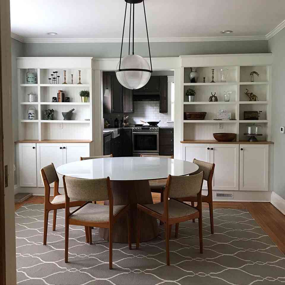 Winston Dining Table Round 63" | Mid Century Modern