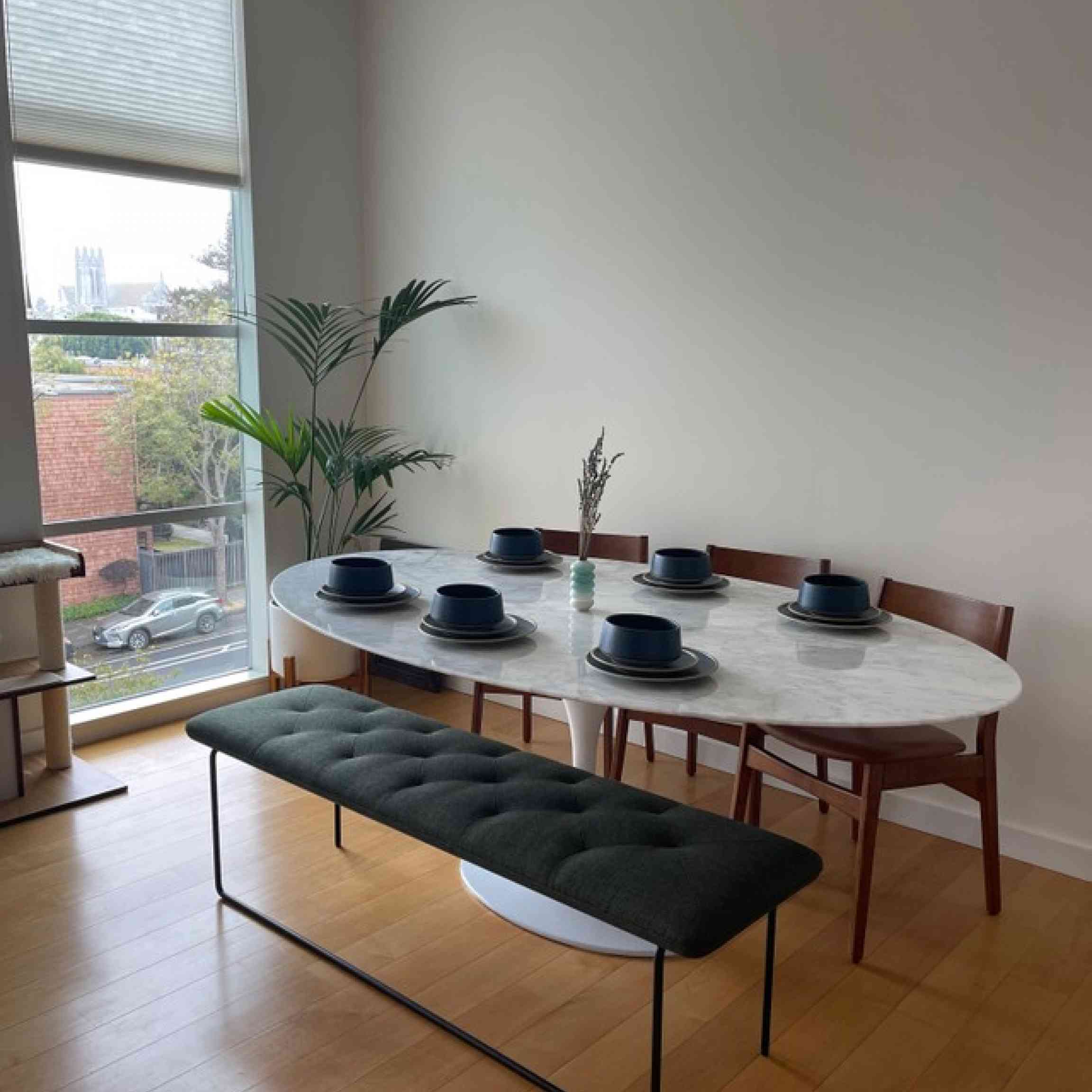 Tulip Table Oval - Marble | Reproduction | Rove Concepts