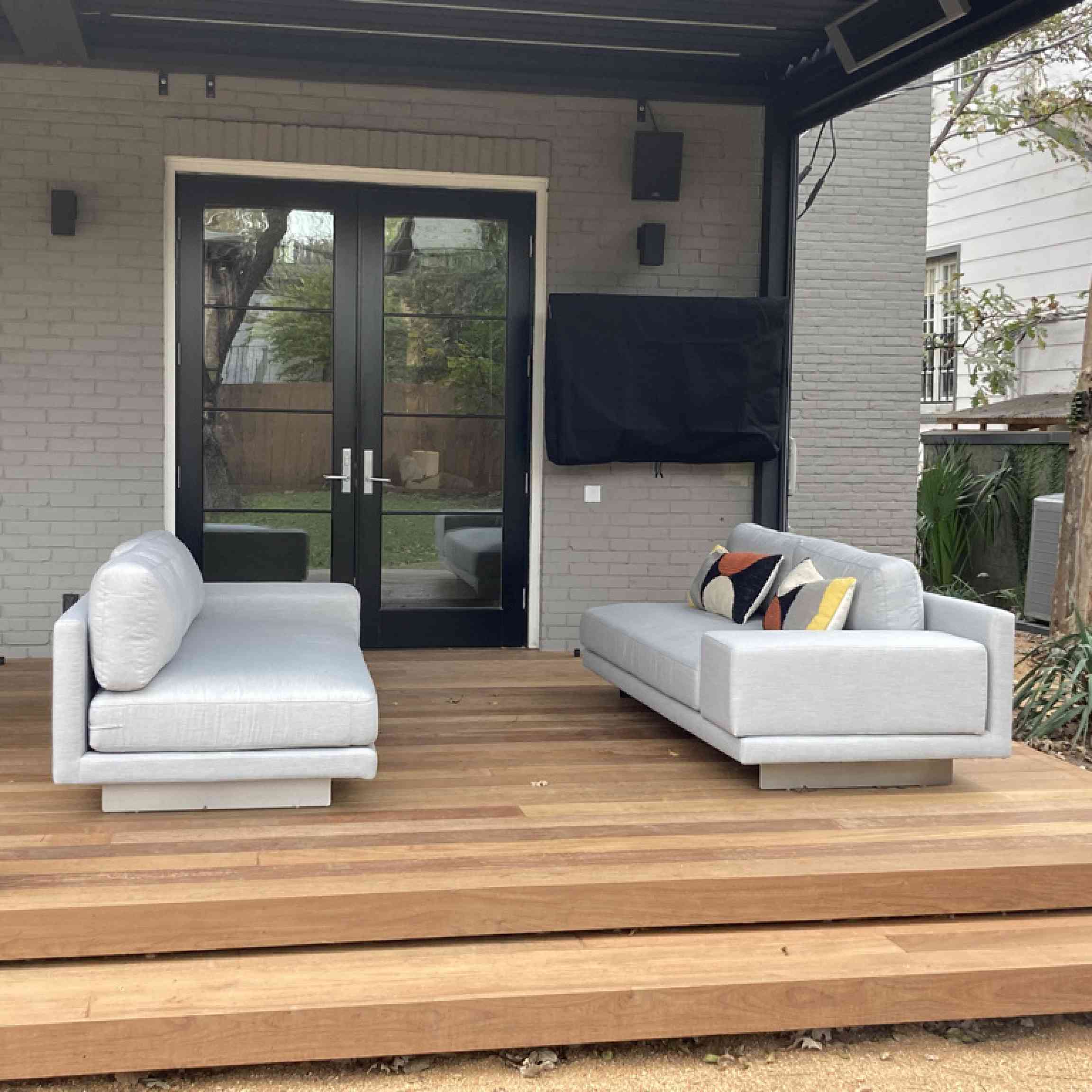 Dresden Outdoor Armless Sofa with Armrest | Rove Concepts
