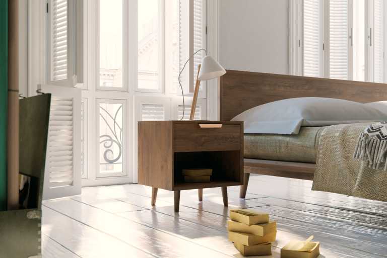 Asher Bed | Mid-Century Modern Bed | Rove Concepts