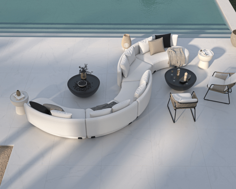 Tano Outdoor Curved S-Shape Modular Sectional | Rove Concepts